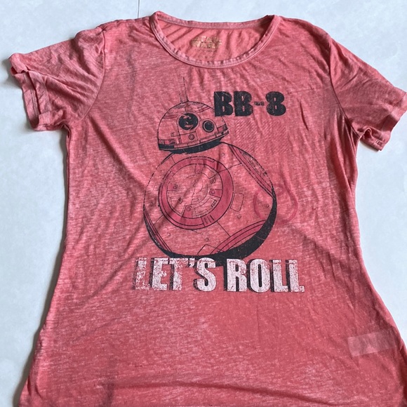 Star Wars | Intimates & Sleepwear | Star Wars Bb8 Lets Roll Pink Sheer ...